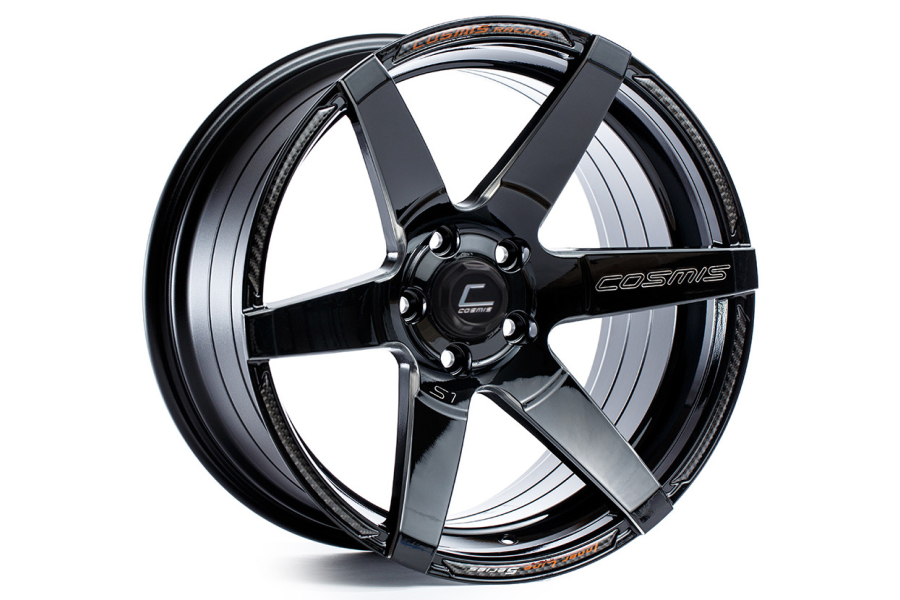 Cosmis Racing Wheels S1 18x95 15 5x1143 Black w Milled Spokes | S1-1895 ...